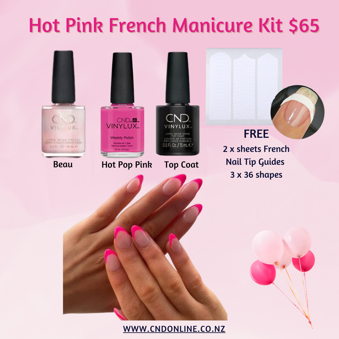Hot Pink French Manicure Nails Kit – cndonline.co.nz