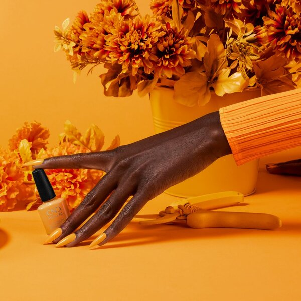 CND Vinylux | Light yellow orange nail polish | Among the Marigolds 395 ...