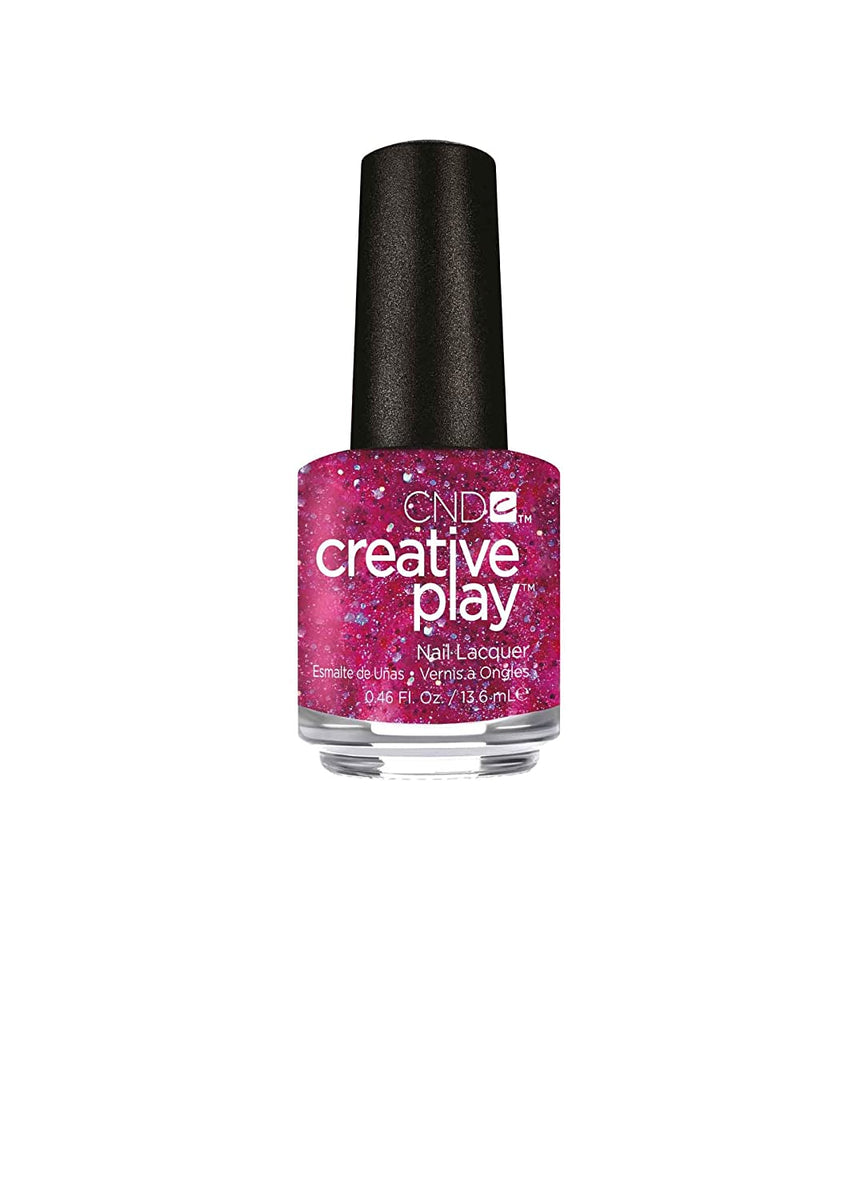 CND CREATIVE PLAY| Purple Pink Glitter Nail Polish |Dazzleberry ...