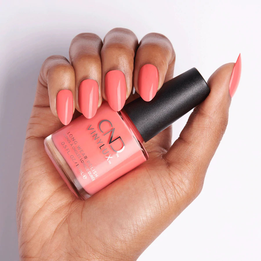 CND Vinylux | Coral pink nail polish | Catch of the Day #352 ...